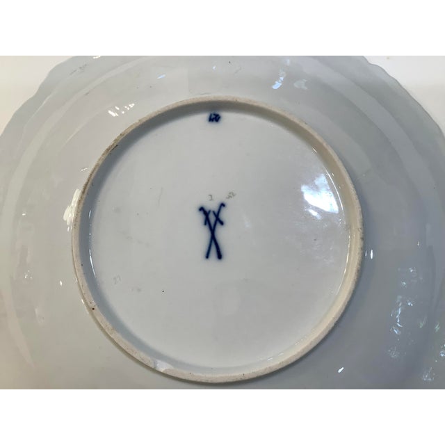 1842 Meissen of Germany Hand Painted Porcelain Fruit Motif Plate | Chairish