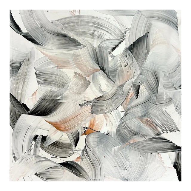 Contemporary Abstract Acrylic on Canvas Painting "White Nights" by ...