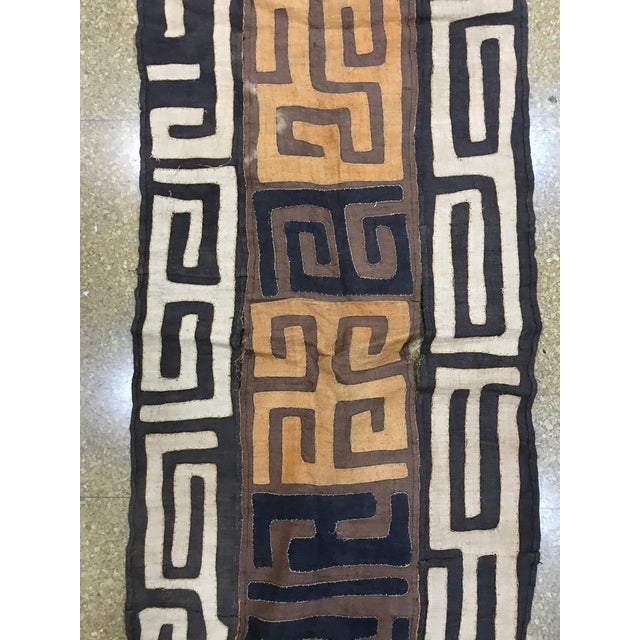 African Tribal Art 100% Authentic Handwoven Kuba Cloth | Chairish