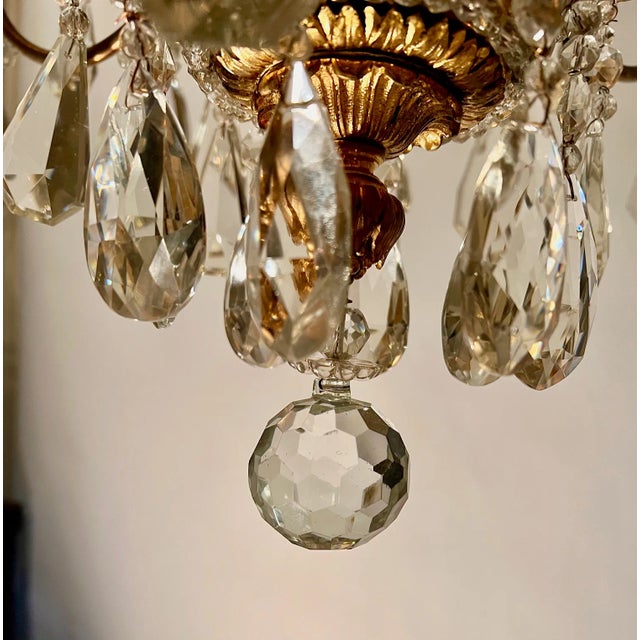 Maison Jansen 8 Light Bronze & Crystal Chandelier, Paris, Circa:1935 ...