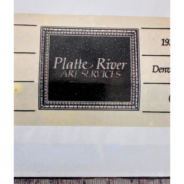 1920s Original German Chromolithograph Print Bookplate, Library of the ...