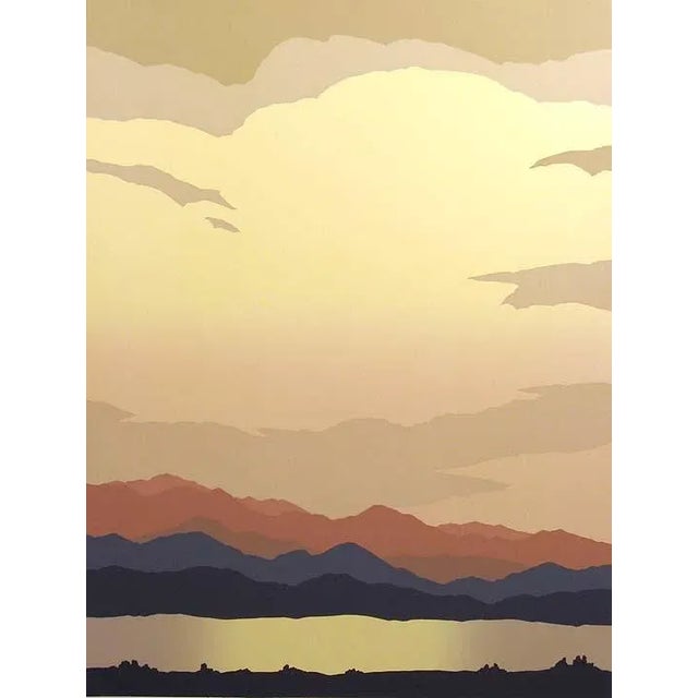 1980s Jim Boutwell "Finger Lake I & II" Diptych Hand Signed Fine Art ...