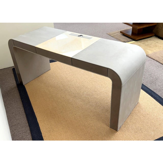 Visionnaire Modern Waterfall Wright Writing Desk | Chairish