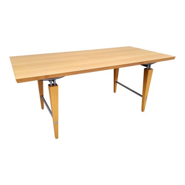 Ligne Roset Dining Table in Beech Wood | Chairish