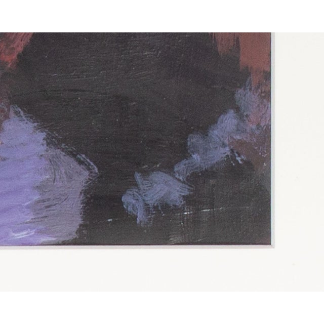 Darrell L. Anderson Signed 2005 Oil on Paper Abstract Painting | Chairish