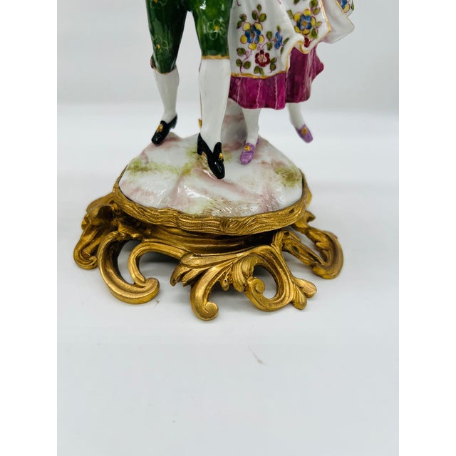 Pair, Louis XV Style Signed Gilt-Bronze & Samson Porcelain Floral ...