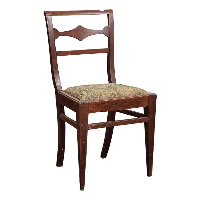 Vintage Side Chair in Wood | Chairish