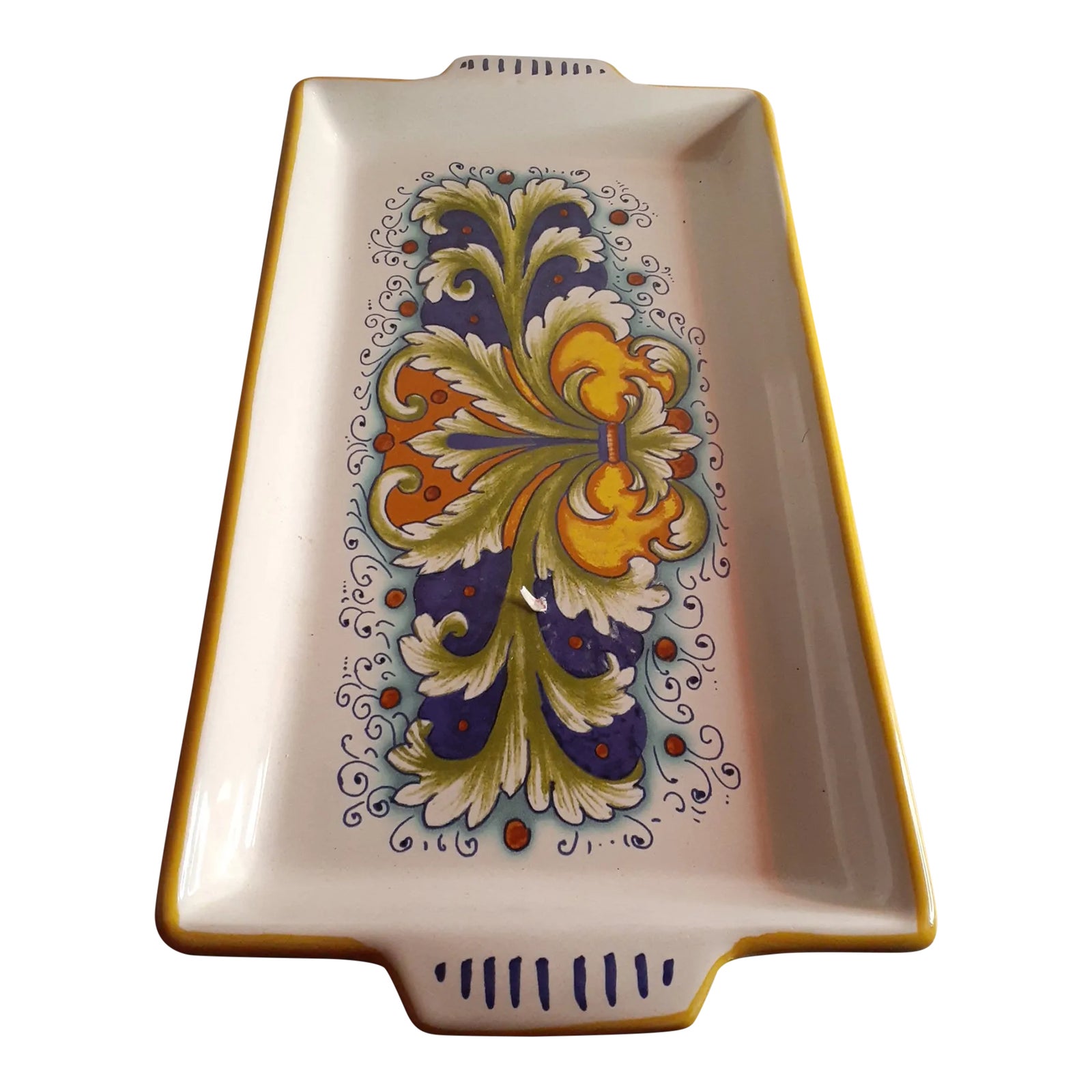 Vintage Nova Deruta Italy Appetizer Plate | Chairish