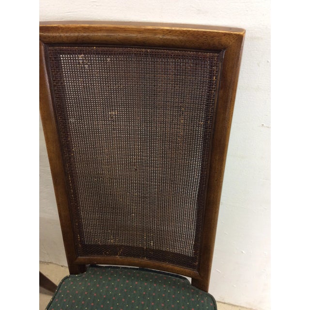 Set of 6 Mid Century Modern Cane Back Dining Chairs | Chairish
