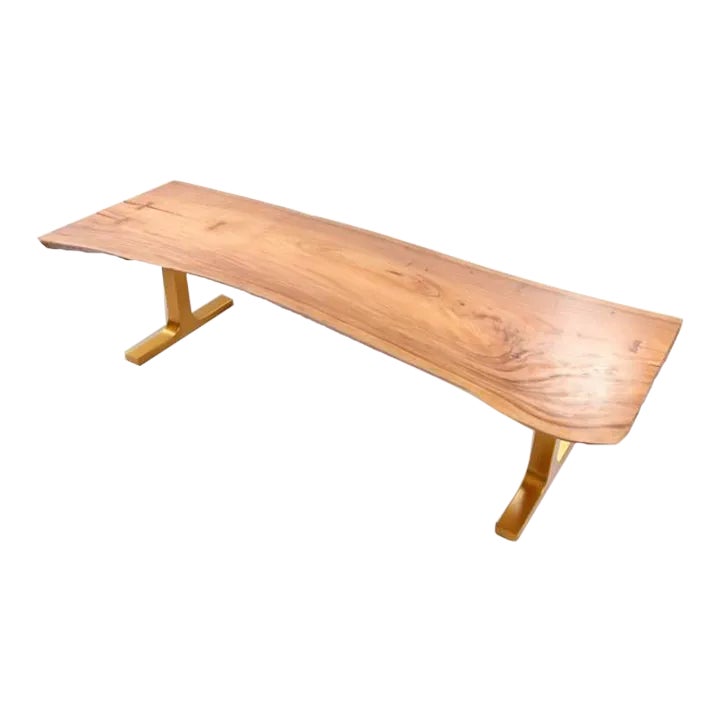 118" Inch Living Edge Dining Table | Chairish
