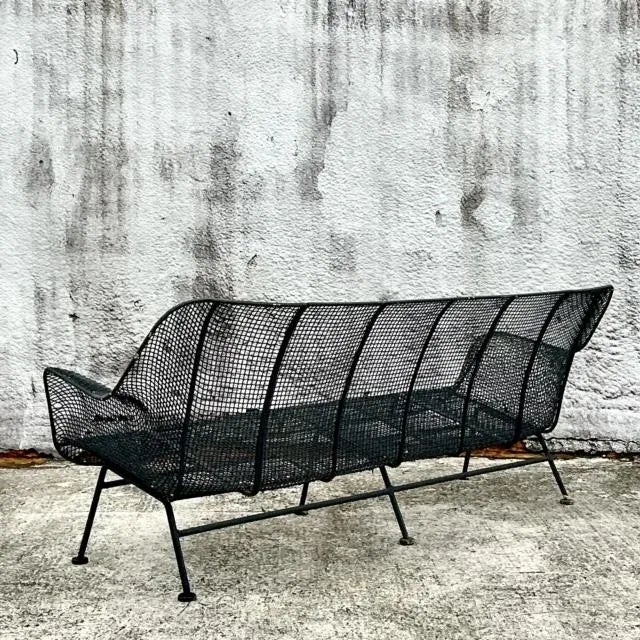 Vintage Wire Mesh “Sculptura” Sofa After Russell Woodard | Chairish