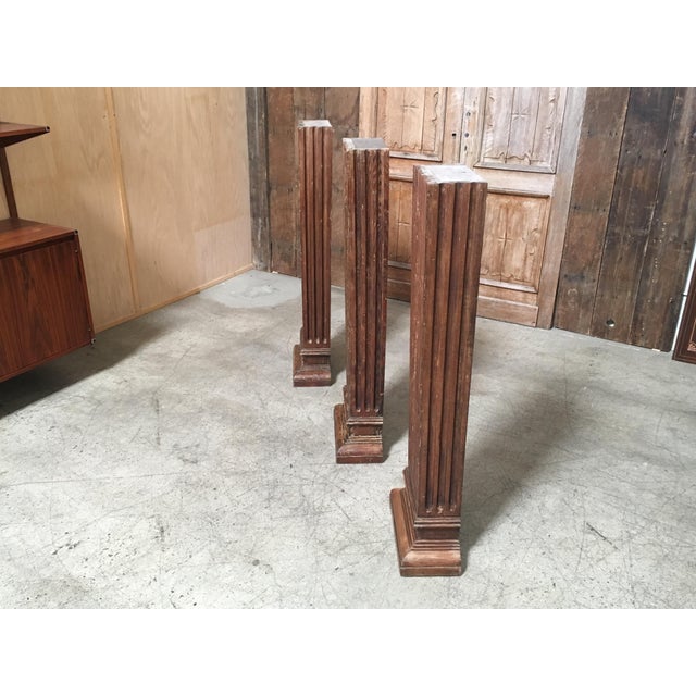 Antique Classical Wood Columns - Set of 3 | Chairish