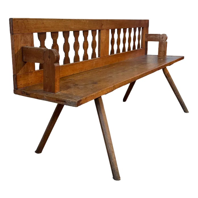Set of 19th Century Apple Tree Benches | Chairish