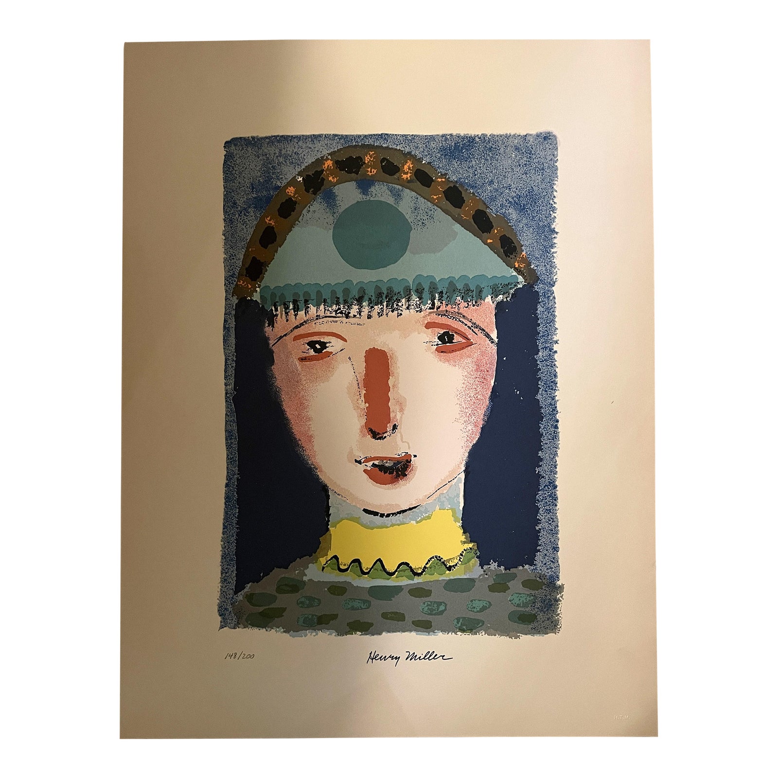 Henry Miller Lithograph "Antoine the Clown" Limited Edition | Chairish