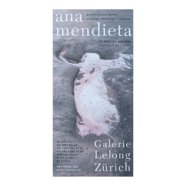 2001 Ana Mendieta Lelong Gallery - Zürich Exhibition Poster | Chairish