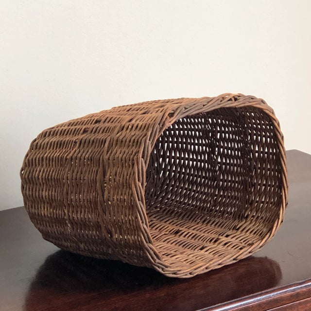 Rustic French-Style Country Basket | Chairish