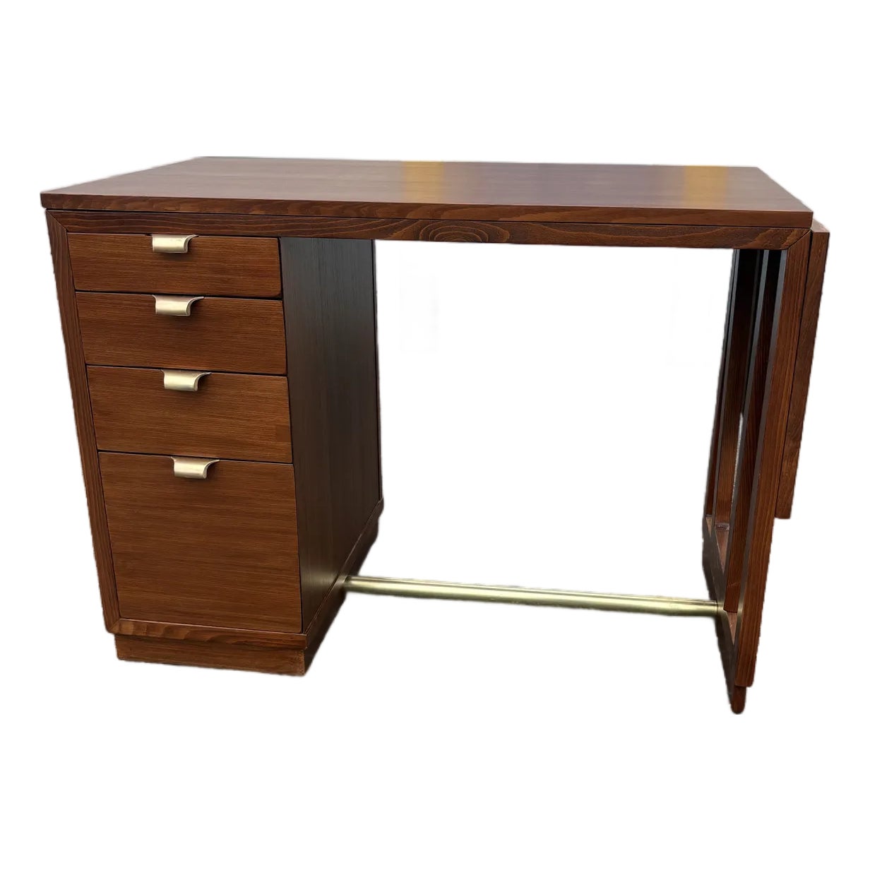 1960s Mid Century Modern Walnut Edward Wormley “Precedent” Writing Desk ...