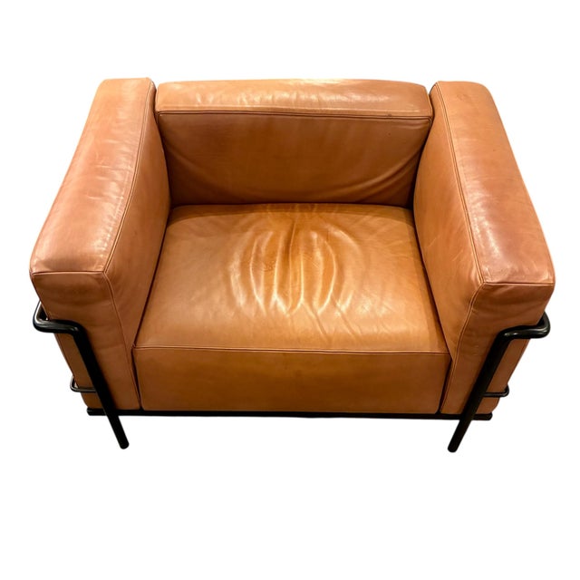 1980s Le Corbusier Jeanneret Perriand Cassina Lc3 Club Lounge Chair ...