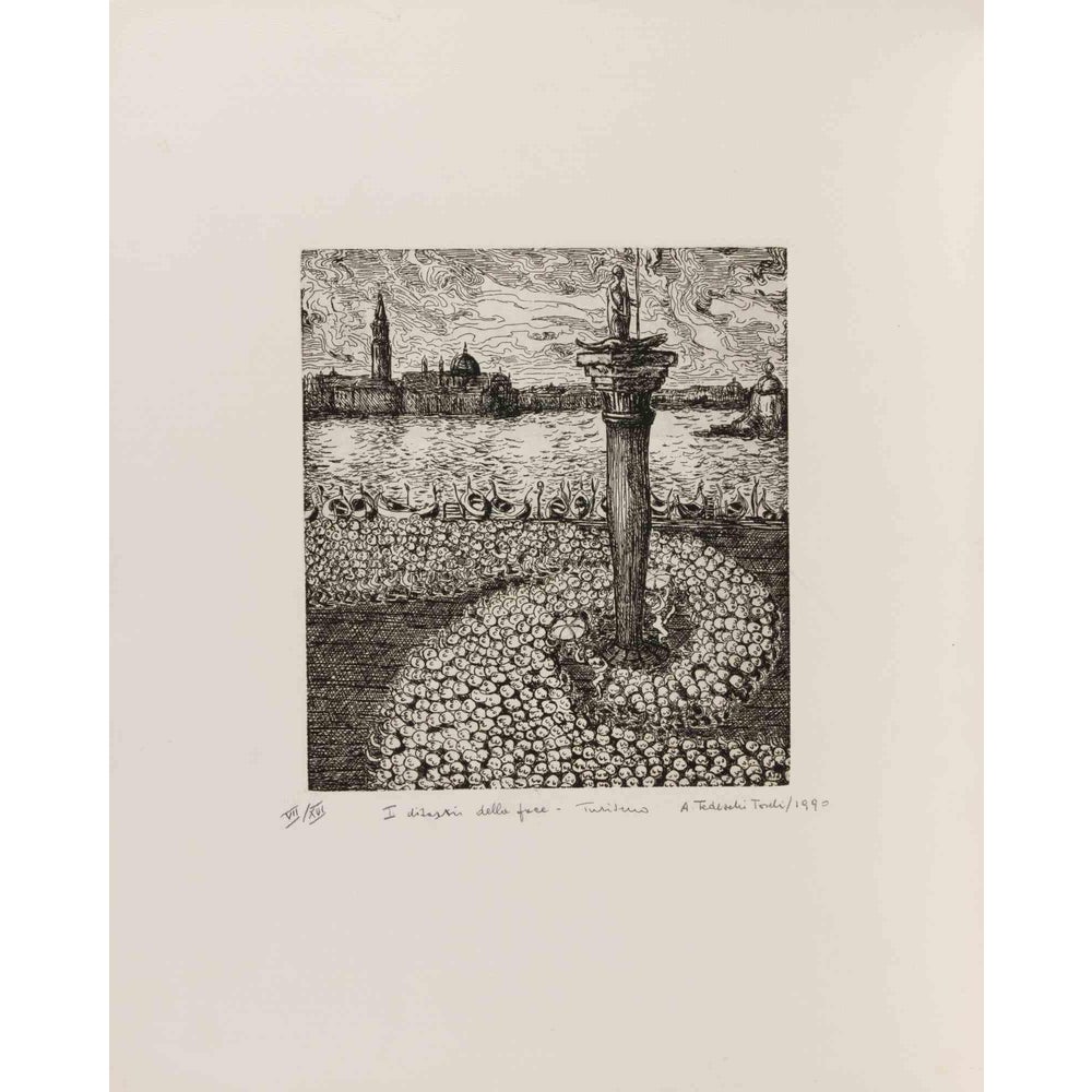 Amedeo Tedeschi Toschi, The Disasters of Peace-Tourism, Etching, 1990s ...