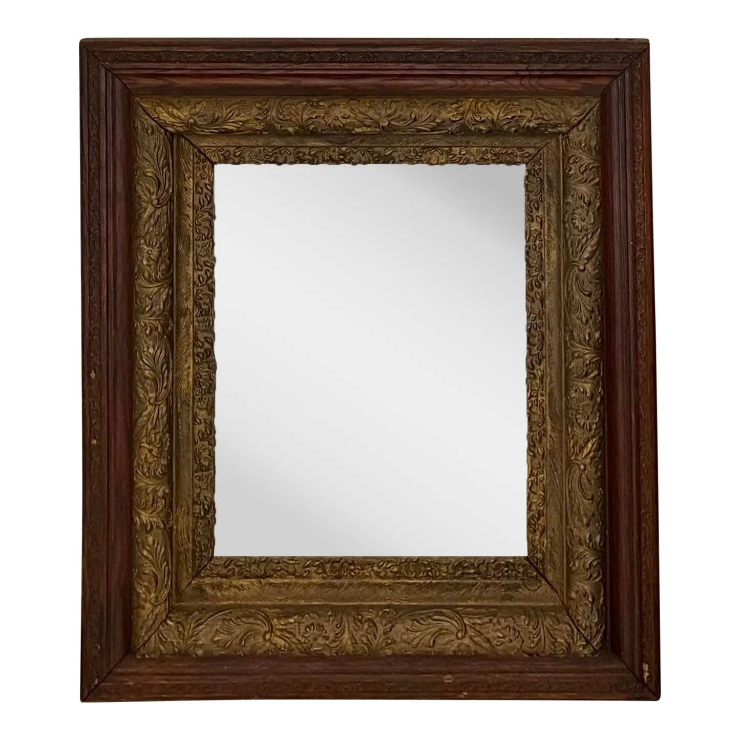 Antique Victorian Gilt Wooden Mirror | Chairish