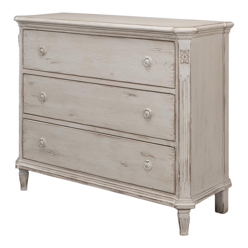 Painted Swedish Commode | Chairish