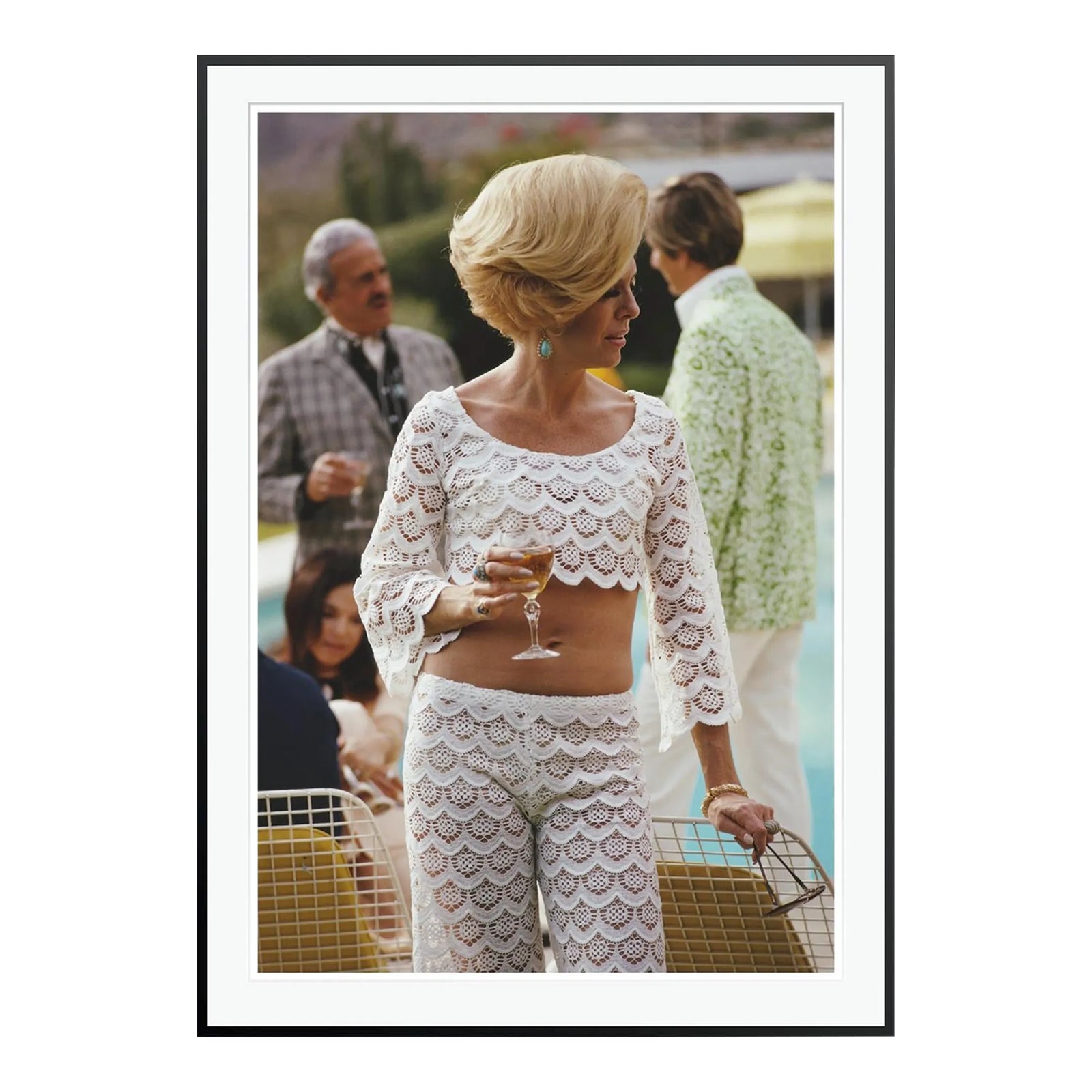 Helen Dzo Dzo Kaptur 1970 by Slim Aarons Framed C-Print | Chairish