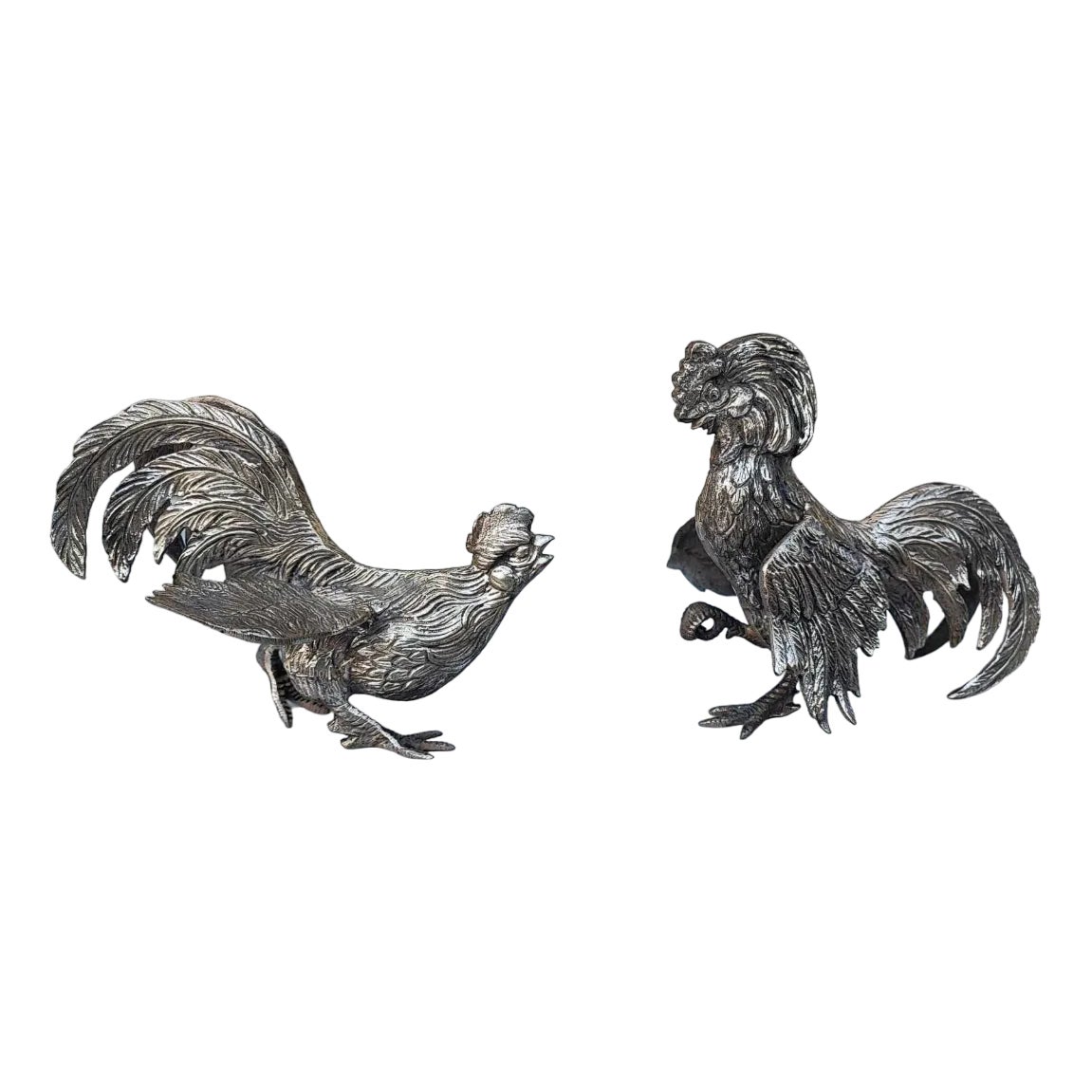 Japanese Hen and Rooster Figurines, 1950s, Set of 2 | Chairish