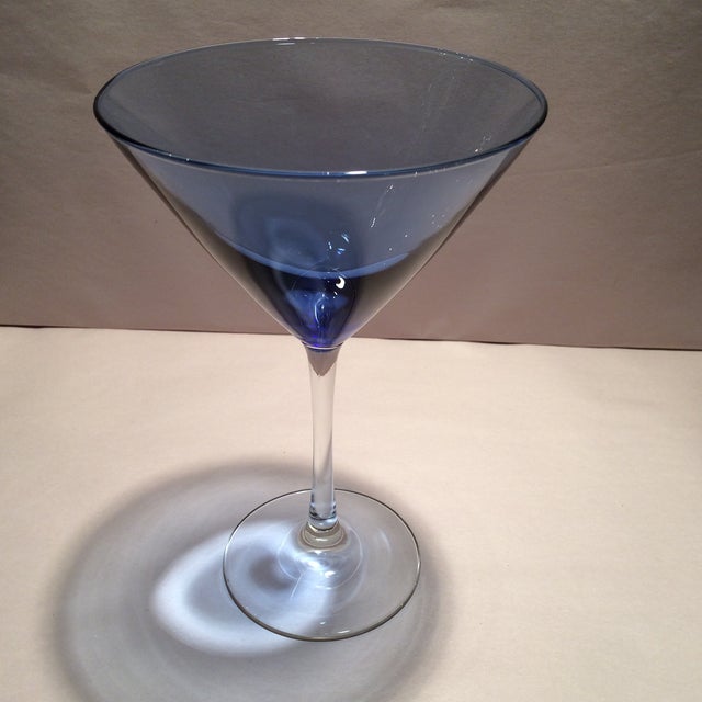 Vintage Blue Martini Glasses Set Of 4 Chairish