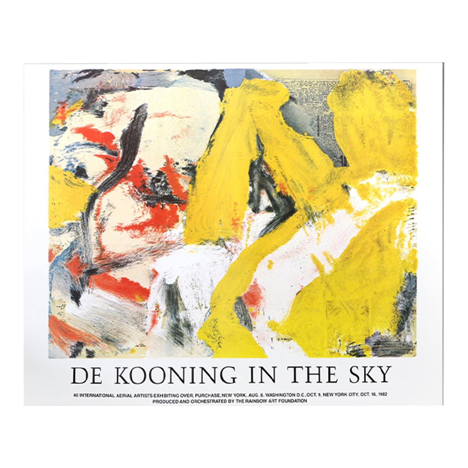 Willem De Kooning, in the Sky, Abstract Expressionist Lithograph | Chairish
