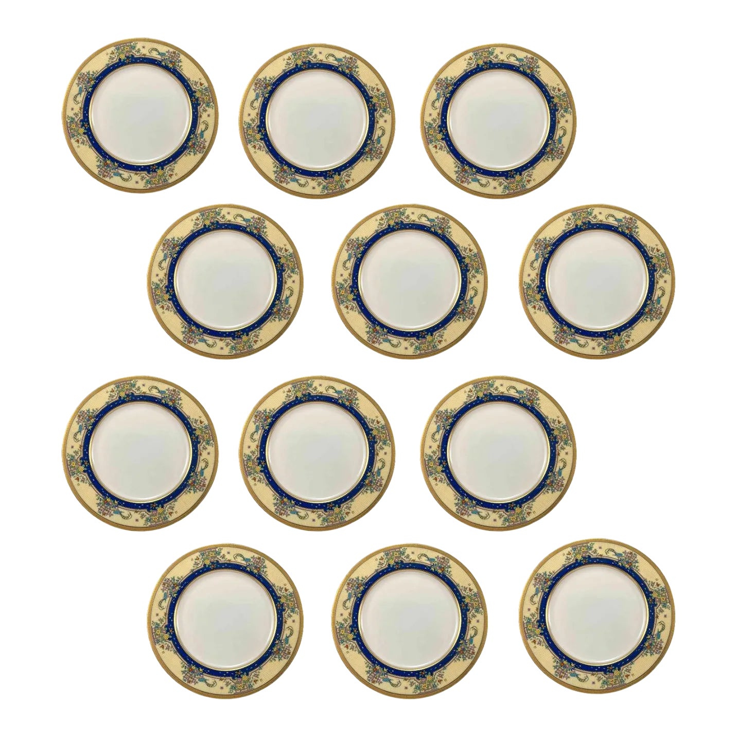 Vintage Lenox China Plates- Set of 12 | Chairish