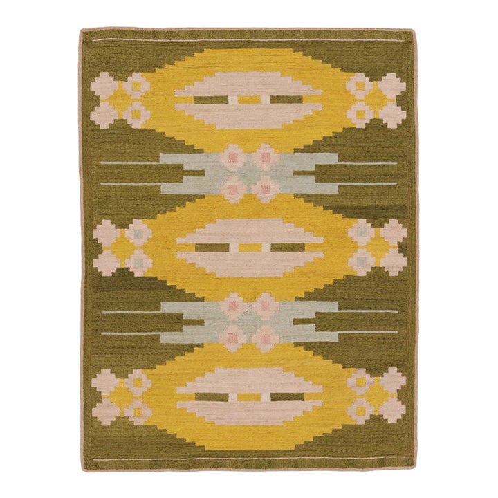 Contemporary Scandinavian Style Diamond Lozenge Abaca Rug by Rug ...