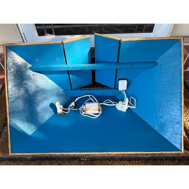 Vintage Mid 20th Century Split Reed Bamboo or Rattan Tikki Fish Tank or ...