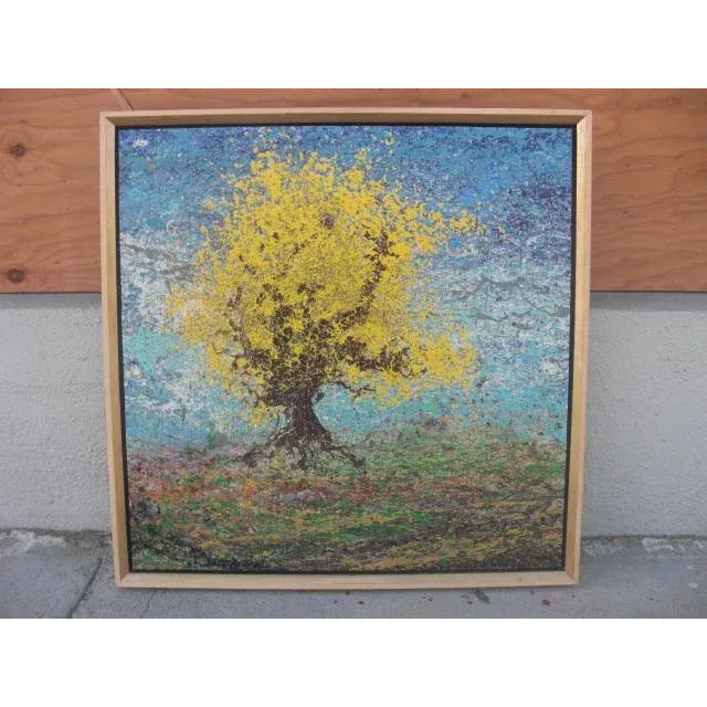"Lone Tree" Impressionistic Abstract Painting | Chairish