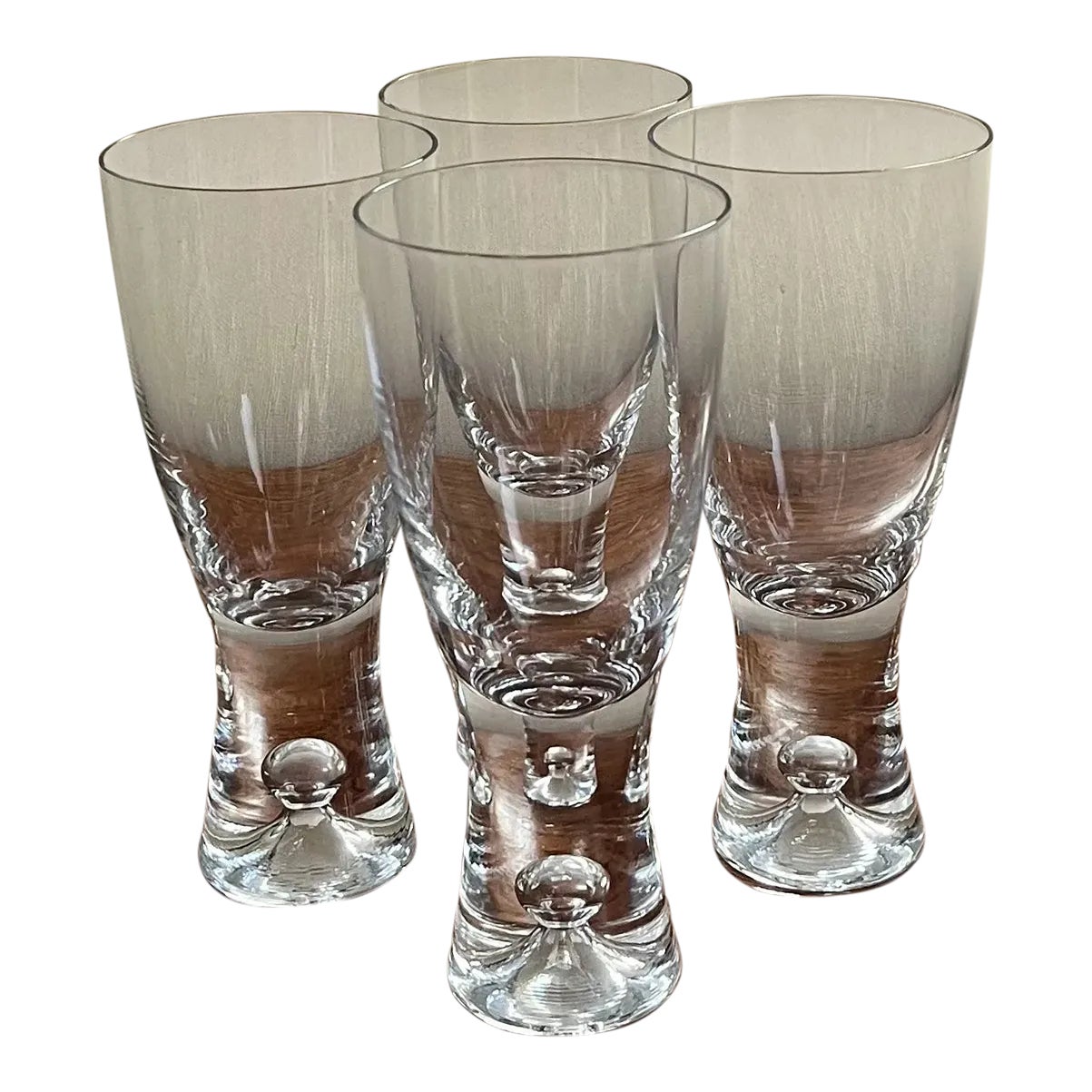 1956 Iittala Finland Pilsner Glasses by Tapio Wirkkala- Set of 4 | Chairish