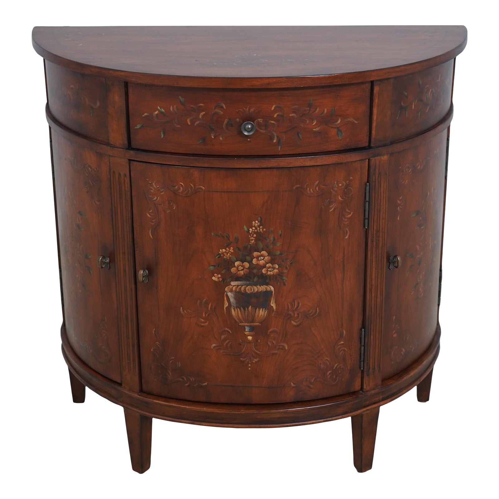 Ethan Allen Adams Style Paint Decoration Commode | Chairish