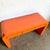 Postmodern Orange Lacquer Laminate Waterfall Desk/Console Table | Chairish