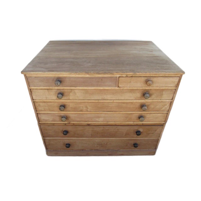 Antique English Architects File Cabinet | Chairish