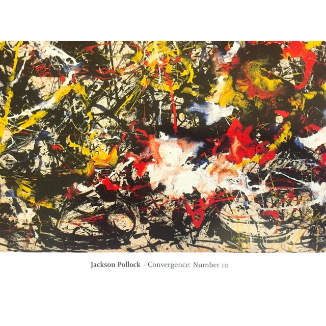 Jackson Pollock Foundation Abstract Expressionist Offset Lithograph Print " Convergence : Number ...