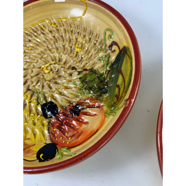 1990s Ceramica De Espana Grater Zester Pottery Plates, Signed - Pair of ...