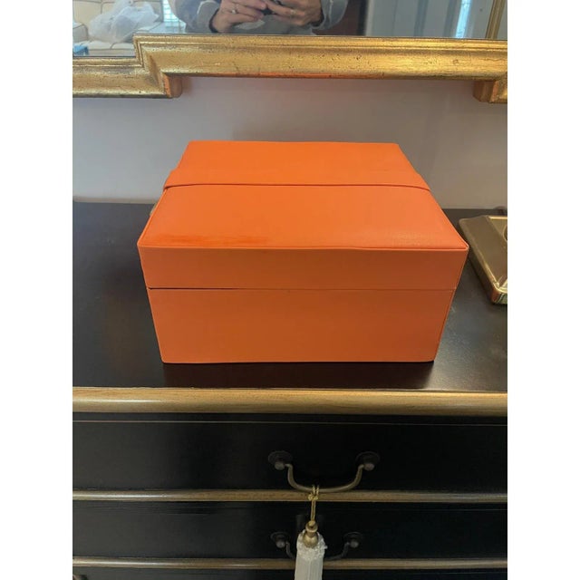 Modern Transitional Tory Burch Style Decorative Box | Chairish