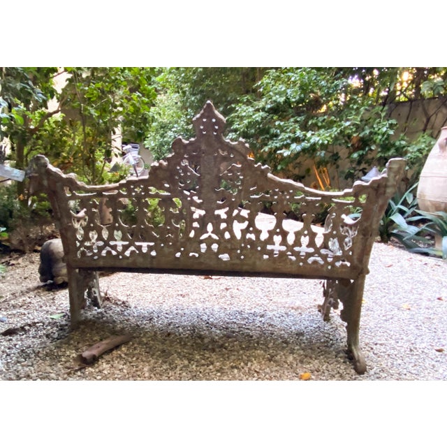 Antique French Cast Iron Garden Bench Chairish
