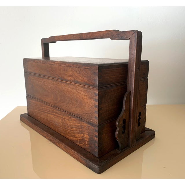 Chinese Huanghuali Stacked Carrying Box | Chairish