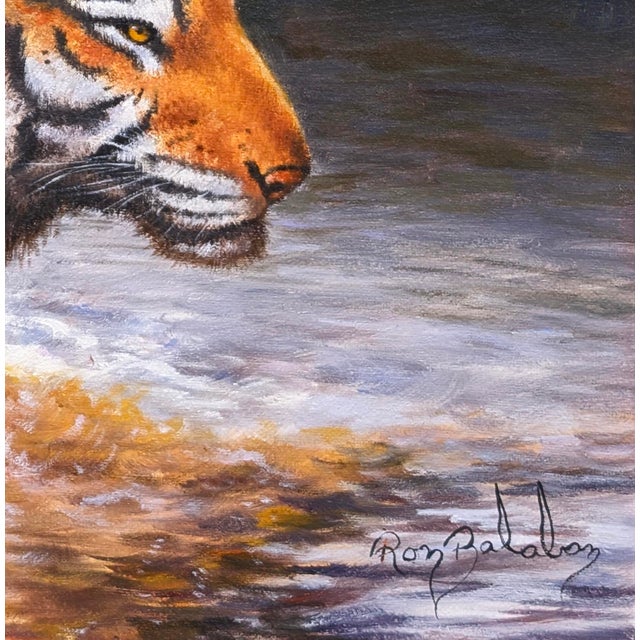 Ron Balaban, Tigers (Original Oil Painting on Canvas) | Chairish