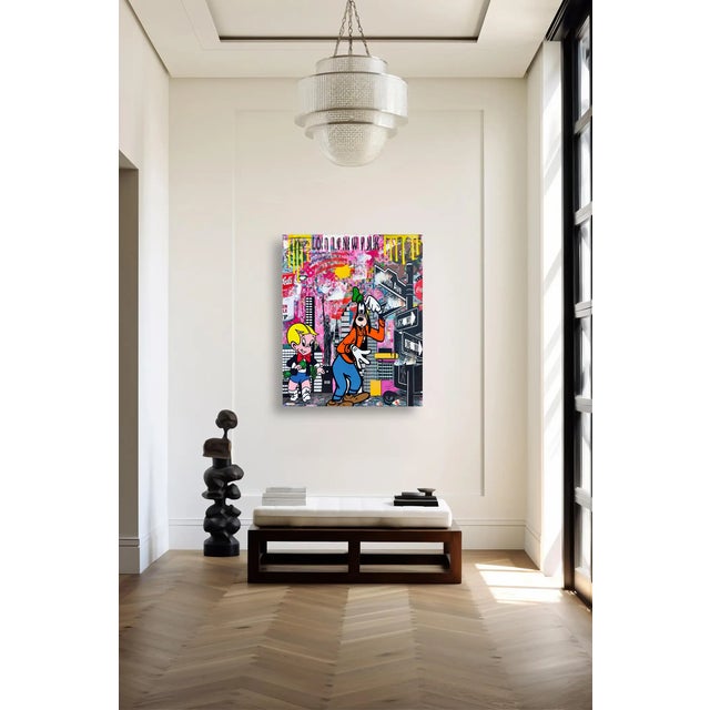 Pop Art Jozza "Lost in New York" Original Acrylic on Canvas, Signed ...