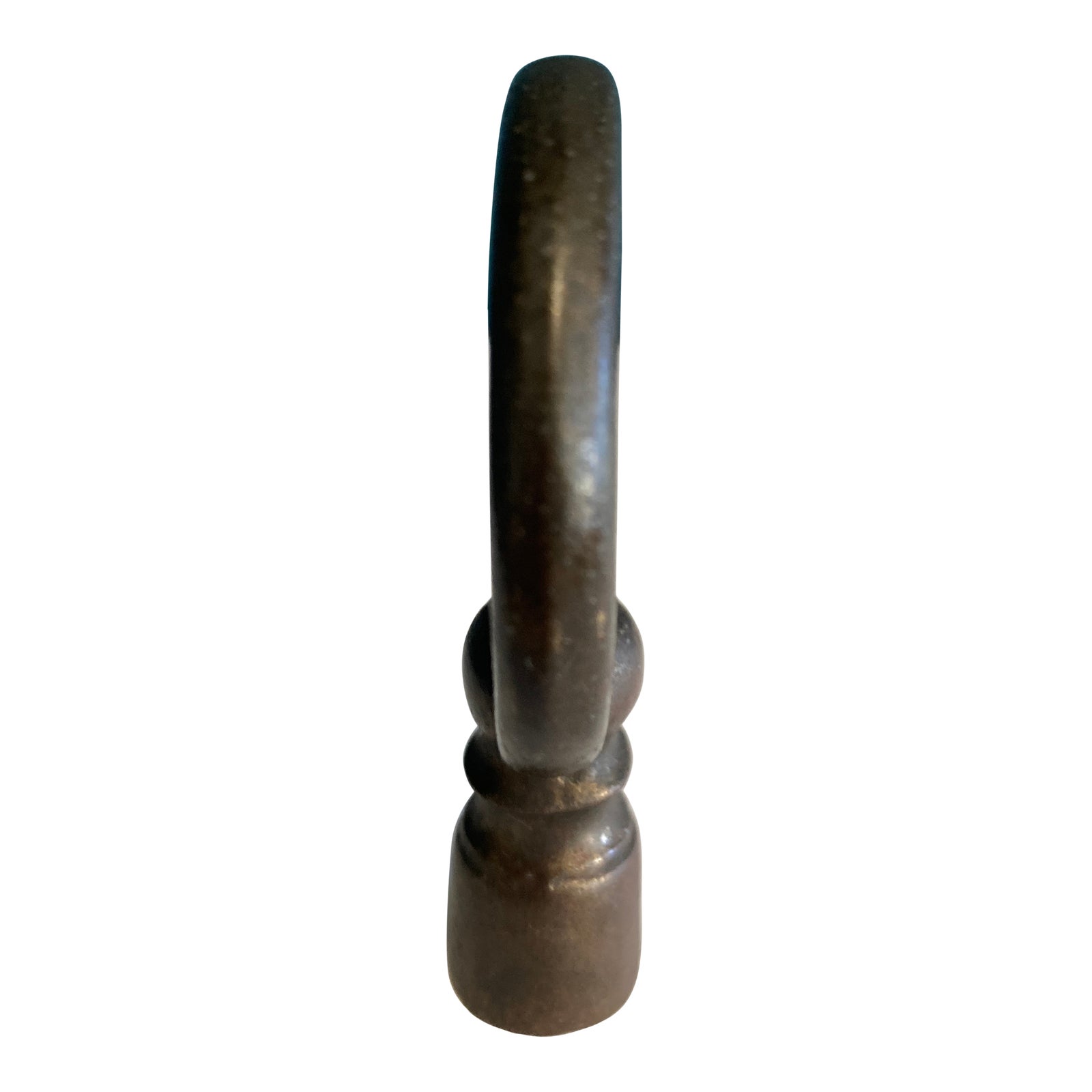 Vintage Brass Ring Pull Lamp Finial | Chairish