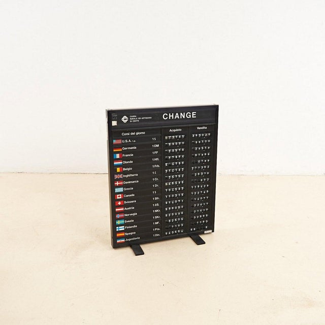 Vintage Currency Exchange Board | Chairish