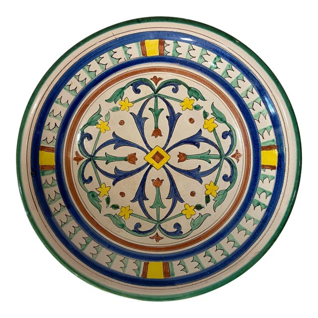 Vintage Nd Dolfi Italian Hand-Crafted Geometric Wall Plate | Chairish