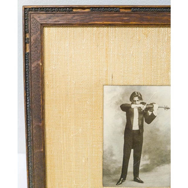 Early 20th Century Black and White Photograph of French Violinist ...