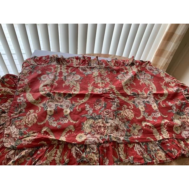 Pair of Ralph Lauren Vintage Ruffled King Size Pillow Shams | Chairish
