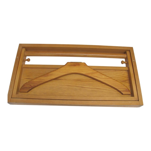 1960s Wall Valet in Pine After Adam Hoff and Poul Ostergaard Fold-Out ...